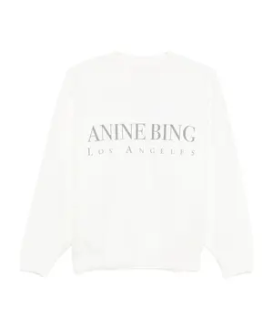 ANINE BING Los Angeles Crewneck Sweatshirt - Ivory