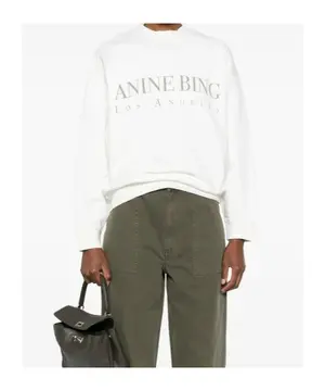 ANINE BING Los Angeles Crewneck Sweatshirt