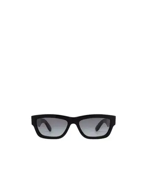Alexander McQueen Rectangle Frame Sunglasses - Black