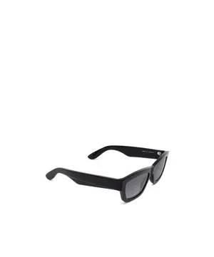Alexander McQueen Rectangle Frame Sunglasses - Black
