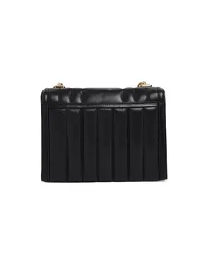 Michael Kors Quilted Shoulder Bag With Gold Hardware - Black