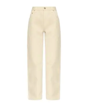 Burberry Logo Patch Straight-leg Trousers