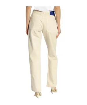 Burberry Logo Patch Straight-leg Trousers