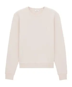Saint Laurent Cassandre Crewneck Sweatshirt - Pink