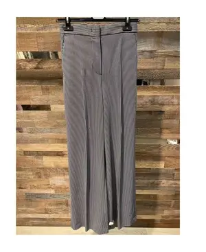 Max Mara Pinstriped Belted Stretch Jersey Trousers