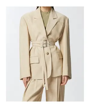 Pinko Belted Oversized Blazer Jacket