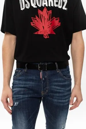 Dsquared2 Logo Embossed Buckle Belt