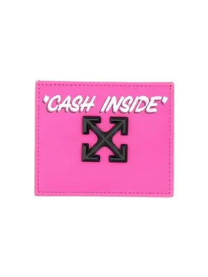 Off-White Jitney Quote Cardholder - Pink