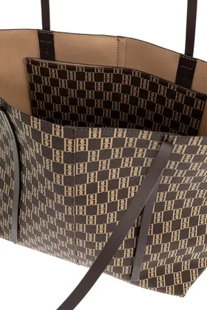 BY MALENE BIRGER Abi Monogram Tote Bag - Brown