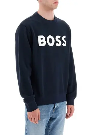 Hugo Boss Boss Logo Crewneck Sweatshirt - Black