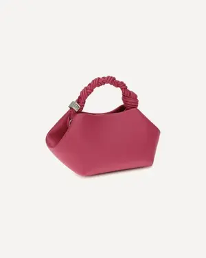 GANNI Small Bou Logo Detailed Shoulder Bag - Red