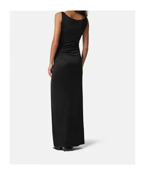 Versace Sleeveless Safety Pin Detailed Maxi Dress