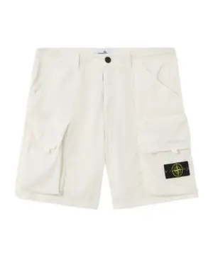 Stone Island Logo Patch Cargo Shorts