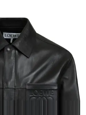 Loewe Long-sleeved Leather Shirt