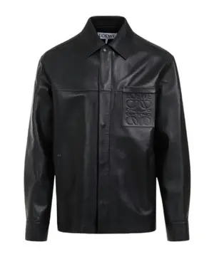 Loewe Long-sleeved Leather Shirt