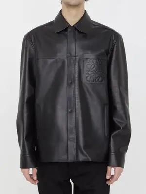 Loewe Long-sleeved Leather Shirt
