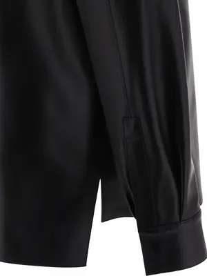 Loewe Long-sleeved Leather Shirt