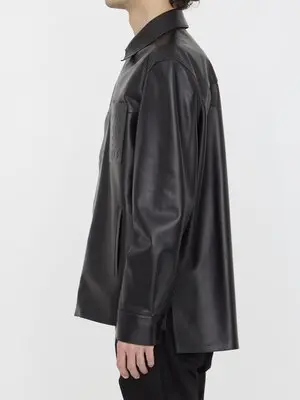 Loewe Long-sleeved Leather Shirt