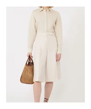 Max Mara Falasco Long-sleeved Shirt - Beige