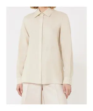Max Mara Falasco Long-sleeved Shirt - Beige
