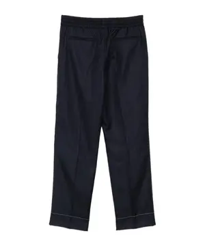 Brioni Pleated Casual Pants With Drawstring - Black