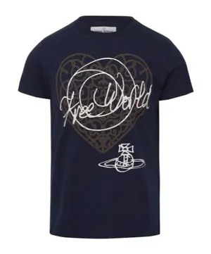 VIVIENNE WESTWOOD Free World-heart Peru T-shirt