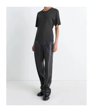 LEMAIRE Ribbed T-shirt With Short Sleeves