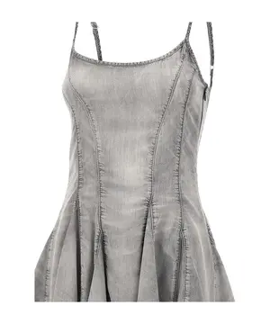 DIESEL® Denim Mini Dress - Grey