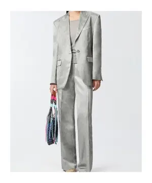Pinko Boat-neck Long-sleeved Sheer T-shirt - Gray