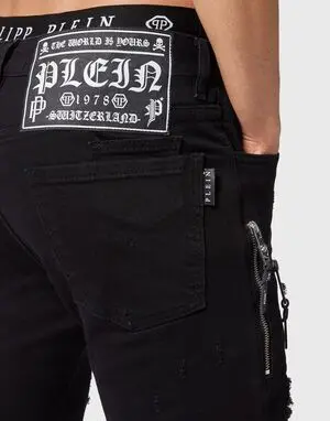 Philipp Plein Multi-pocket Jeans - Black