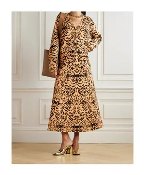 Ulla Johnson Lani Jacquard-knit Midi Skirt