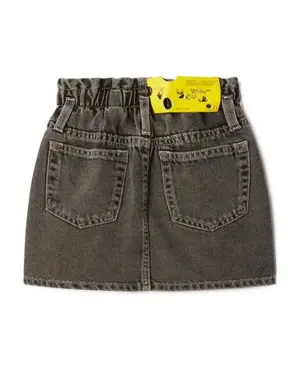 Off-White Logo-tape Denim Skirt