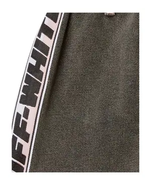 Off-White Logo-tape Denim Skirt