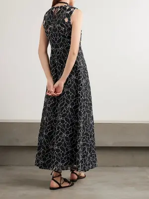 Ulla Johnson Kiana Openwork Embroidered Dress