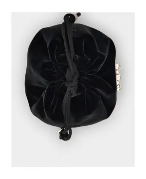 ROGER VIVIER Embellished Drawstring Mini Bucket Bag