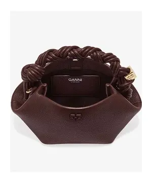 GANNI Butterfly Logo Bou Bag - Red