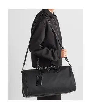 Prada Re-nylon And Brushed Leather Duffel Bag