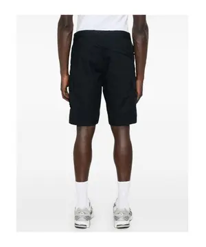 Stone Island Paracadute Cargo Shorts With Logo Patch