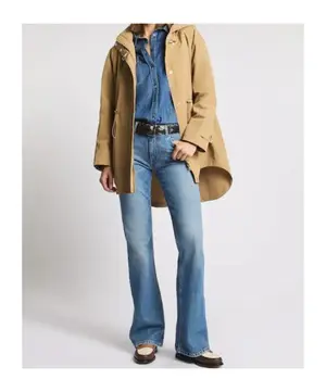 FAY Drawstring Hooded Jacket - Nude