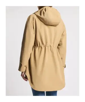 FAY Drawstring Hooded Jacket - Nude