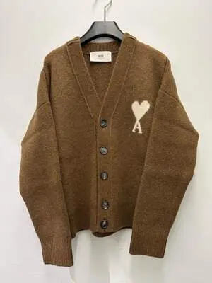 AMI Paris De Coeur Knitted Cardigan