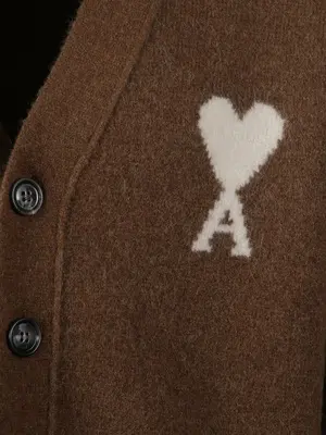 AMI Paris De Coeur Knitted Cardigan