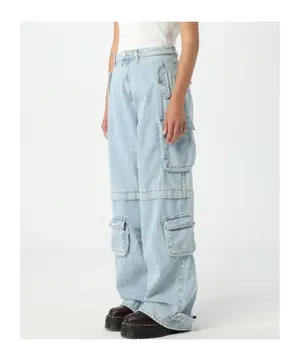 ICON DENIM LOS ANGELES Rosalia Wide-leg Cargo Jeans