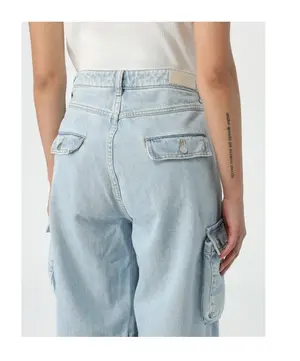 ICON DENIM LOS ANGELES Rosalia Wide-leg Cargo Jeans
