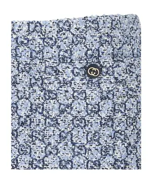 Gucci Monogrammed Gg Tweed Mini Skirt