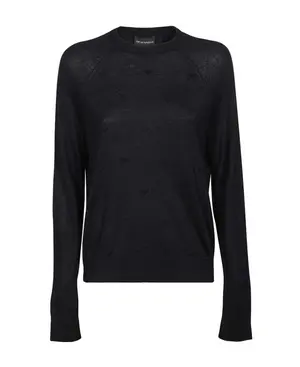 Emporio Armani Logo Embroidered Pullover