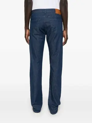 Canali Regular Fit Stretch Cotton Denim Jeans