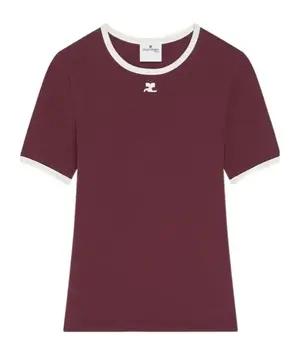 COURREGES Courrèges Heritage Crewneck T-shirt - Red