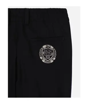 Dolce & Gabbana Side-band Wool Trousers - Blue