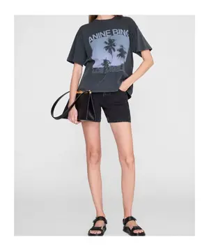 ANINE BING Cade Palms Printed T-shirt